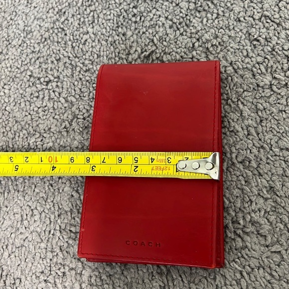 Coach | Bags | Coach Leather Red Checkbook | Poshmark